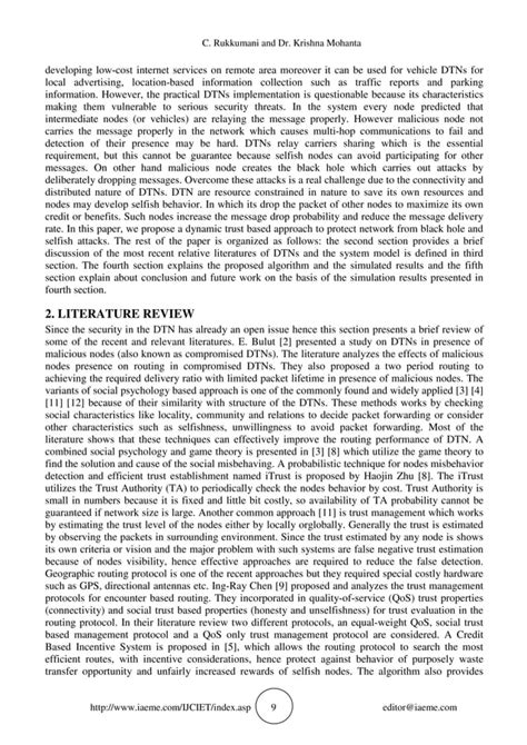 Trust Management For Delay Tolerant Network Pdf
