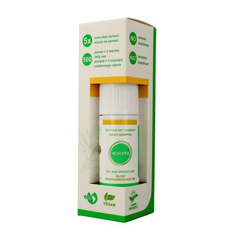 Сух шампоан Ecocera За мазна коса Веган 15гр Emag Bg