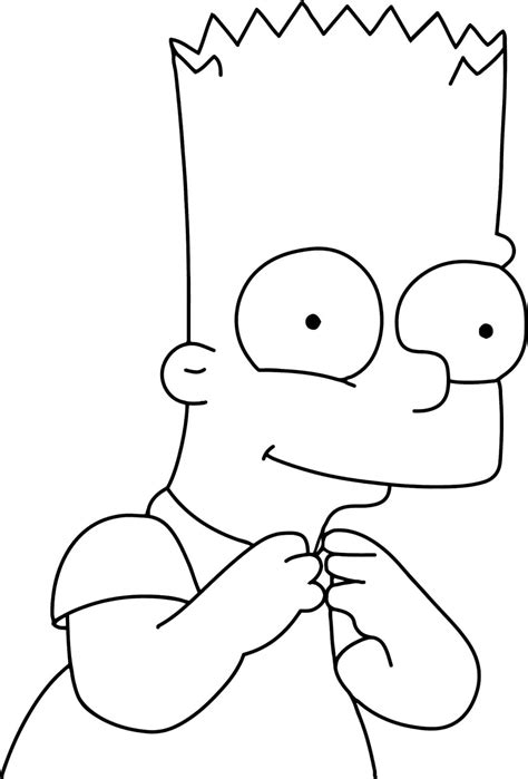 Coloriage Bart Simpson à Imprimer Sur Coloriageenfantcom