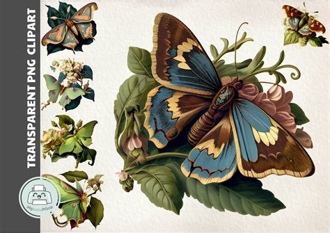 Luna Moth Png Luna Moth Png Luna Moth Clip Art Luna Moth Etsy Uk