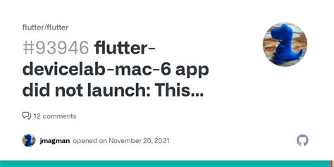 Flutter Devicelab Mac 6 App Did Not Launch This Accessory May Not Be