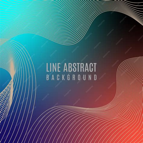 Premium Vector Line Gradient Abstract Shape Background