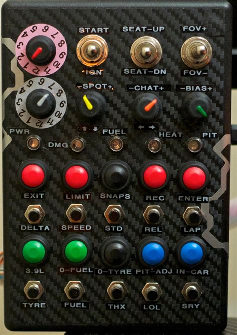 sim racing diy button box sim racing