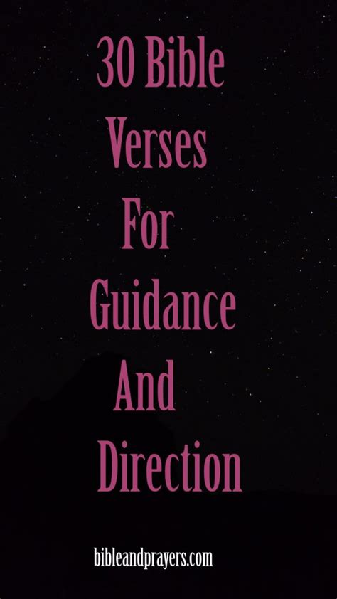 30 Bible Verses For Guidance And Direction Bibleandprayersom