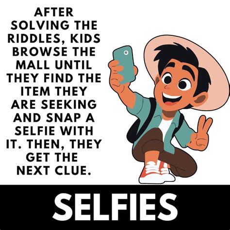 Mall Scavenger Hunt For Teens Or Tweens Printable Game Riddles Clues