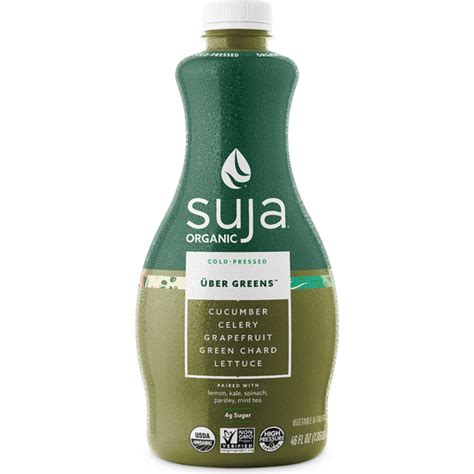 Suja Organic Cold Pressed Uber Greens 46 Oz Ready To Drink Foodtown