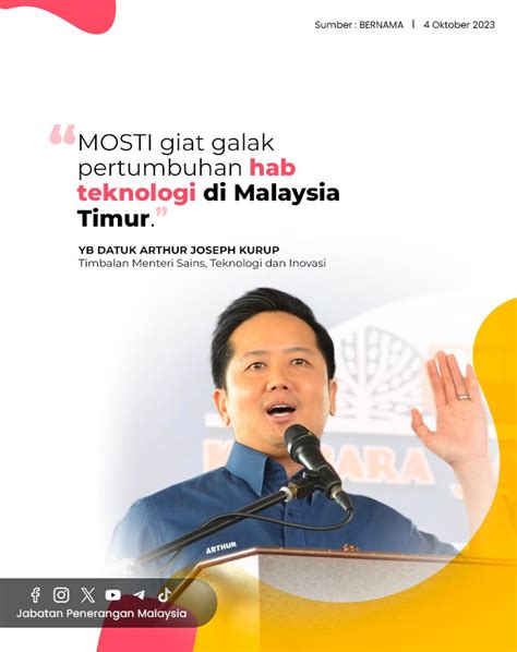 Mosti Giat Galak Pertumbuhan Hab Teknologi Di Malaysia Timur Portal Rasmi Jabatan Penerangan