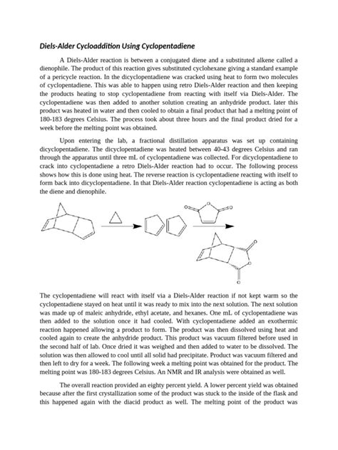 Chem 222 Lab Report 1 Pdf Chemical Reactions Organic Chemistry