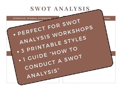 Swot Analysis Template Etsy