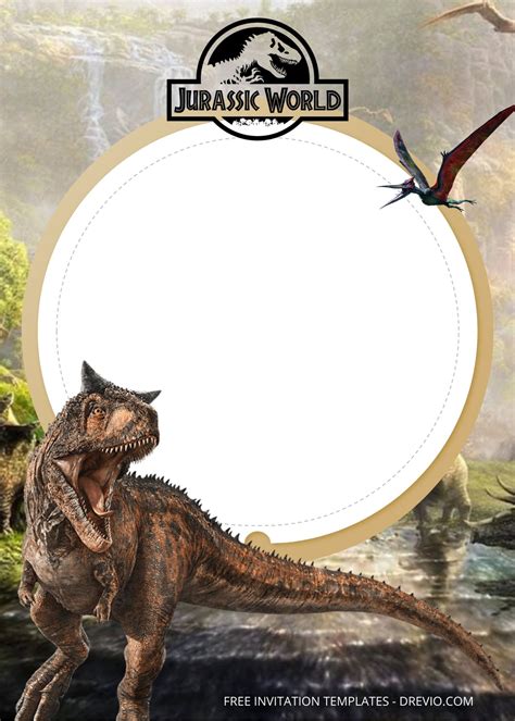 Printable Jurassic Park Badge Template Free Printable Templates