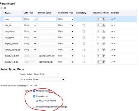 Bi Publisher Selecting All In Parameter Does Not Return Any Data