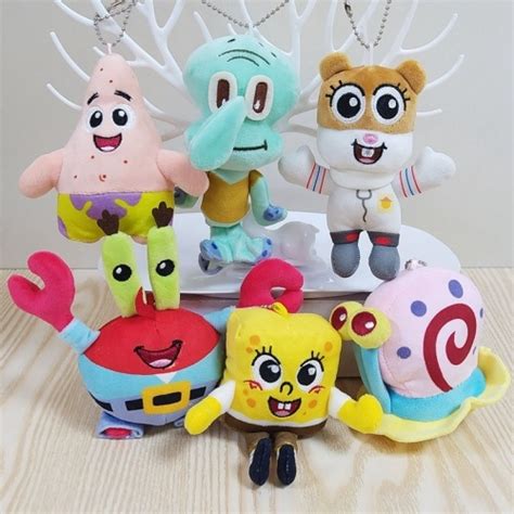 6 Pcs Set S Pongebob Squarepants Anime Plush Toy Pendant China Anime Online Wholesale And