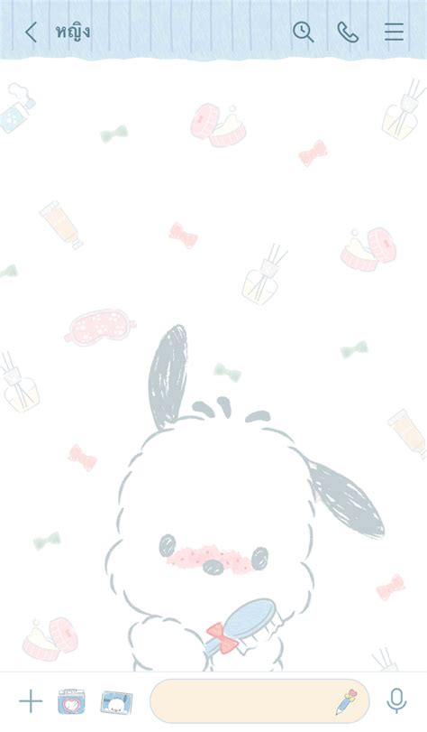 Pochacco ธีมสีพาสเทล ธีมไลน์ ของแท้ 100 ลิขสิทธิ์แท้ ไม่มีวันหมดอายุ อัพเดตข้อมูลลงขายในเว็บ