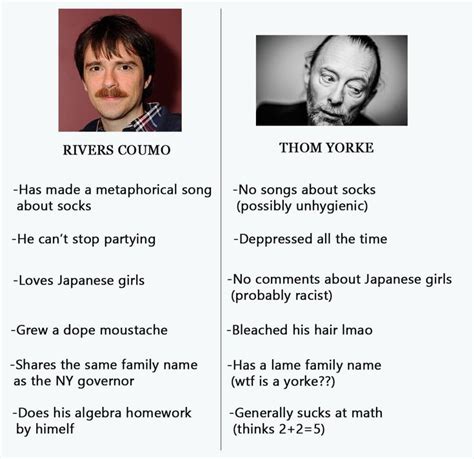 Radiohead Vs Weezer Radiohead Bad Memes Music Memes