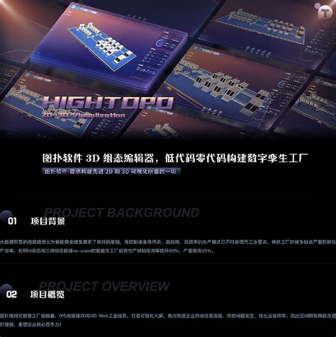 图扑软件组态编辑器，低代码零代码构建数字孪生工厂数据可视化小吴 站酷zcool