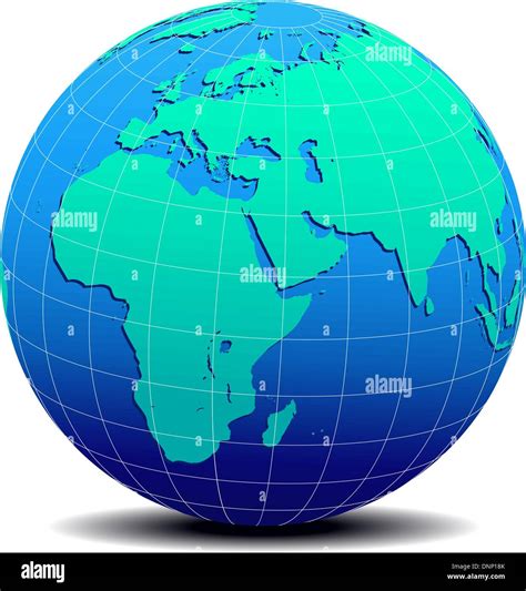 Middle East Map Globe
