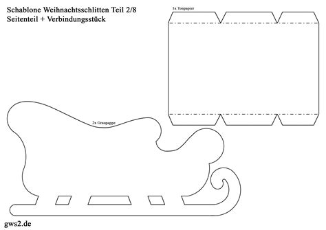 Weihnachtsschlitten Aus Papier Basteln Rustikale Snackschale