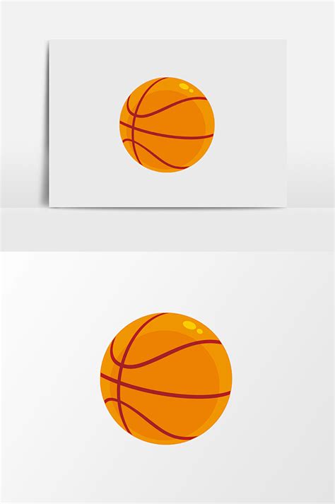 手绘卡通篮球素材