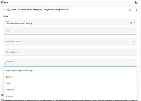 input selects in automation allow a dropdown of options feature