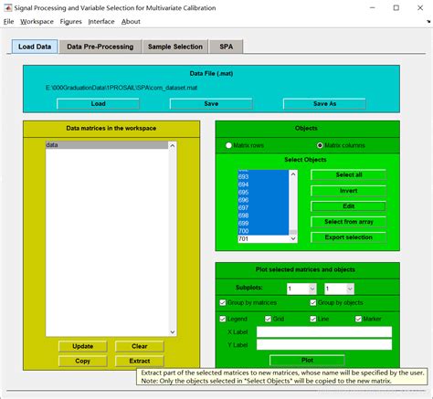 Matlab连续投影算法spa使用示例spa Matlab Csdn博客