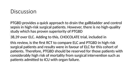 Early Laparoscopic Cholecystectomy Versus Percutaneous Cholecystostomy