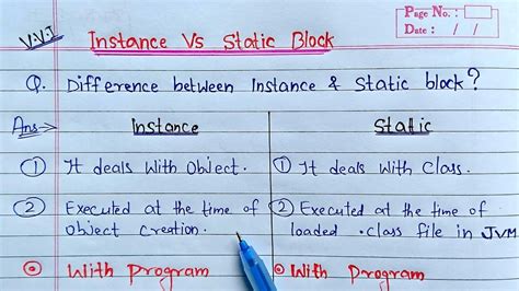 Instance Block Vs Static Block In Java Learn Coding Youtube