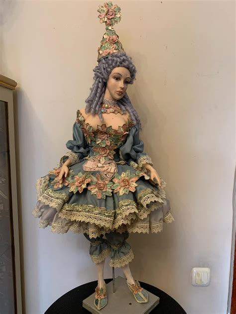 Rococo Lady Elegant Lady Birthday T Handmade Art Doll Etsy