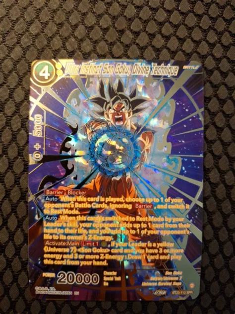 Dragon Ball Super Ultra Instinct Goku Divine Technique Bt23 110 Spr Eur