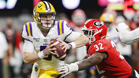 Lsus Joe Burrow Makes Case As College Football Playoffs Most