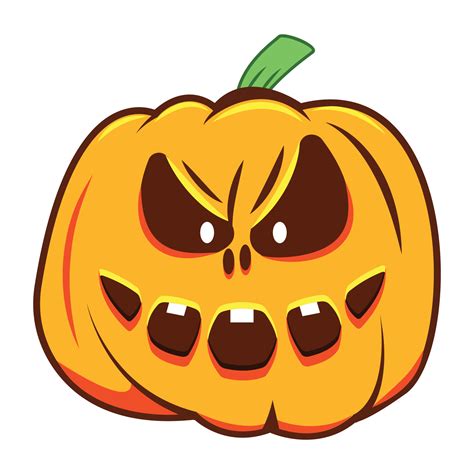 Trendy Evil Pumpkin 18869227 Vector Art At Vecteezy
