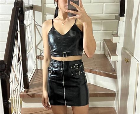 Sexy Black Leather Dress Womens Fashion Dresses And Sets Dresses On