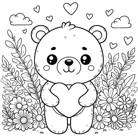 곰 색칠공부 도안 21종 키즈위키
