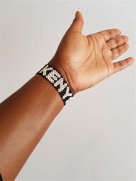 Personalized Kenyan Bracelet Kenyan Flag Bracelet African Ethnic