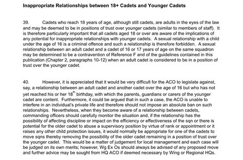 Cadet Relationships Ask The Staff Air Cadet Central