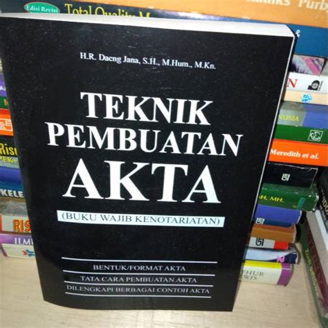 Jual Teknik Pembuatan Akta Daeng Jana Shopee Indonesia