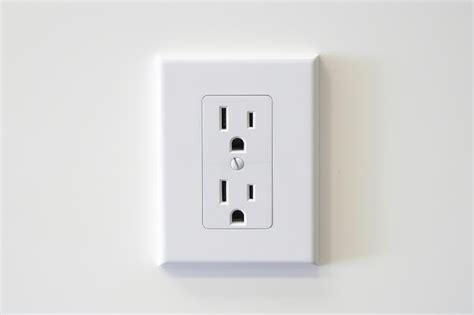 Premium Ai Image White Wall Power Socket With Phone Adapter And Plug