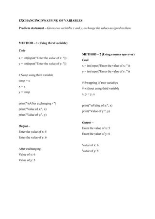 Problem Solving Using Computers Unit 1 Study Material PDF