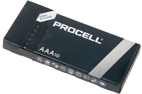 Duracell Procell AAA Alkaline Batteries 10 Pieces Advantageously Shopping At Knivesandtools Com