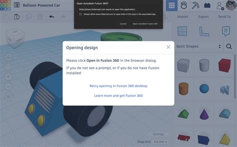 Send Your Tinkercad Design To Fusion 360 Tinkercad