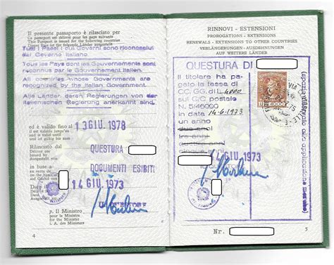 Italian Passport Mid 70s Rpassportporn