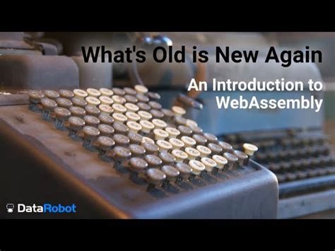 ndc conferences talk an introduction to webassembly from ndc