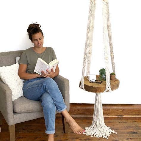 Hanging Table Macrame Pattern Home Vibes