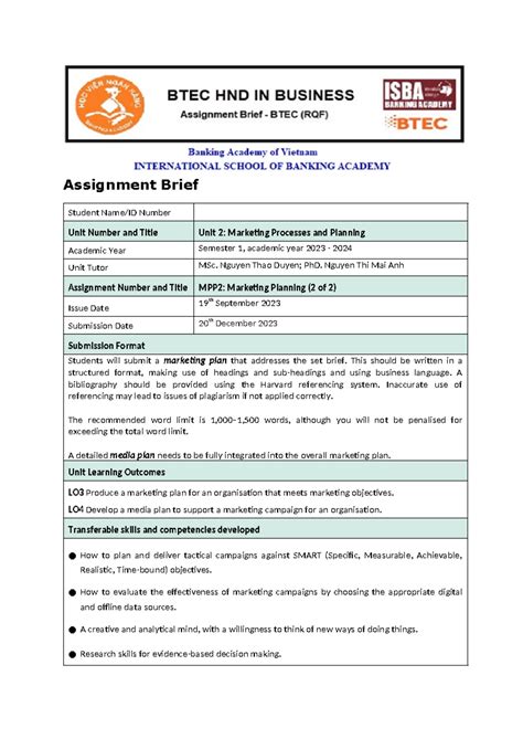 Unit 2 Mpp Assignment 2 Of 2 Assignment Brief Student Nameid Number