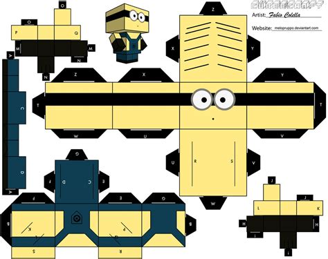 How To Create A Papercraft Minions Despicable Me Instructables