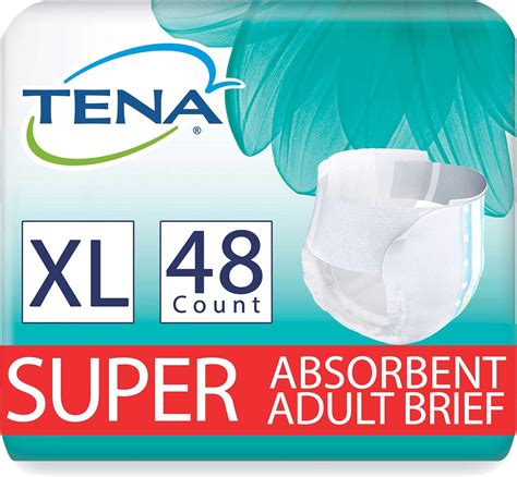 Tena Incontinence Briefs Uni Sex Fit Super Absorbency Xlarge 48