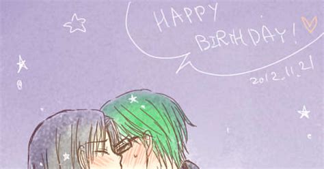 黒子のバスケ 【高緑】高尾お誕生日おめでとうなのだよ ぐみのイラスト Pixiv