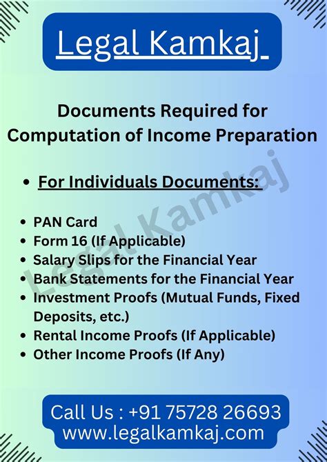 Computation Of Income Ca Certified