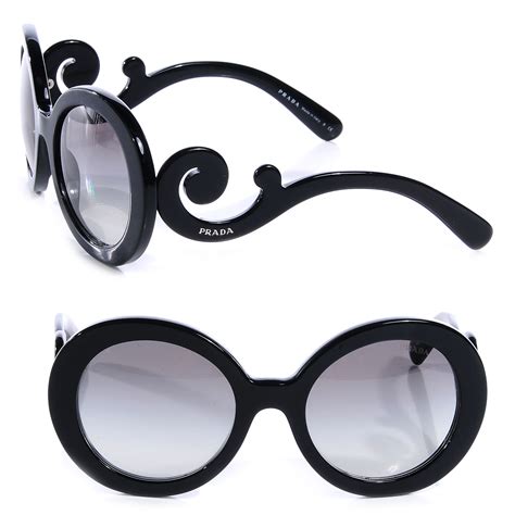PRADA Baroque Sunglasses SPR N Black