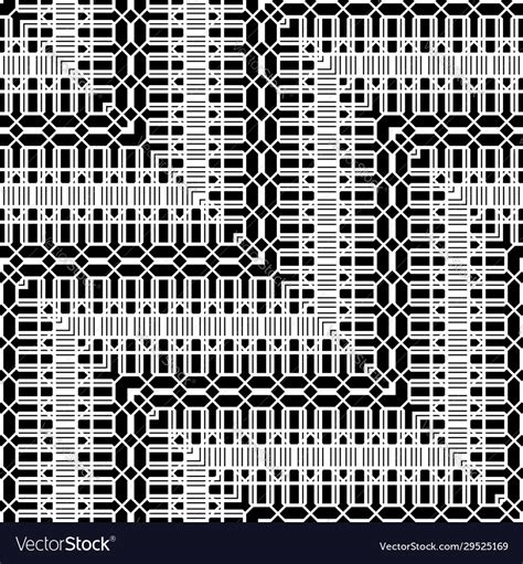 Design Seamless Monochrome Zigzag Pattern Vector Image