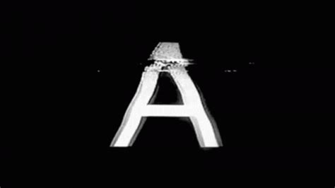 Letter A Glitching Animation 